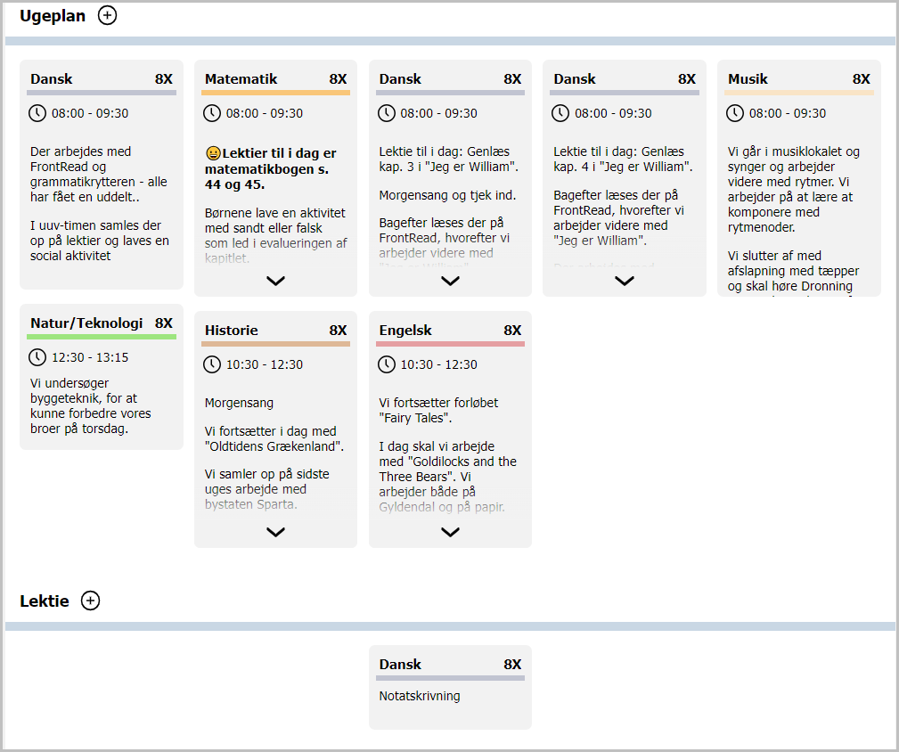 Intro til Ugeplan - uden forløb – EasyIQ A/S