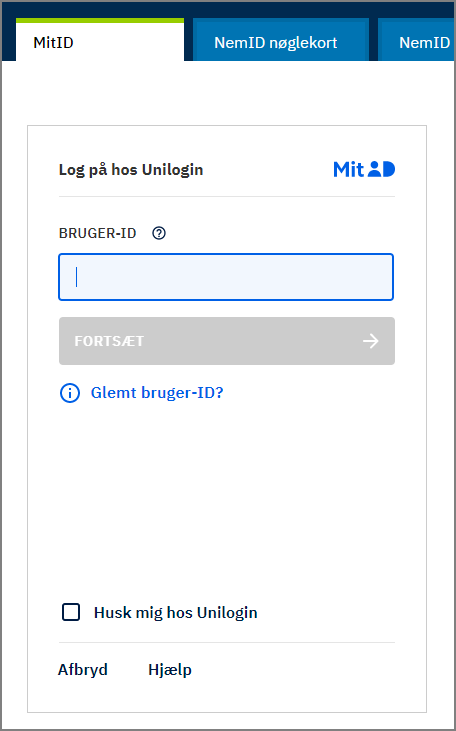 Login med MitID Erhverv (IdM) – EasyIQ A/S